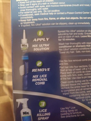 Nix Ultra Super Lice Removal Kit Lice Removal Treatment For Hair And ...