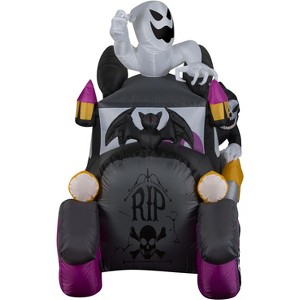 Gemmy Airblown Inflatable Hot Rod Vintage Hearse, 5.5 ft Tall, Black ...