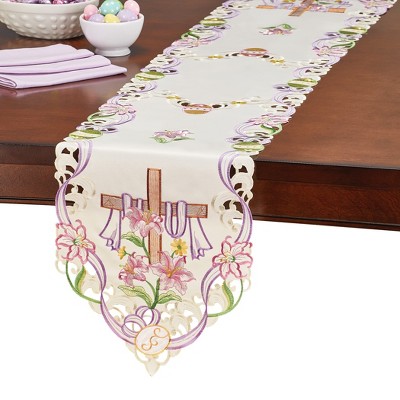 Collections Etc Easter Bunny And Eggs Table Linens Square : Target
