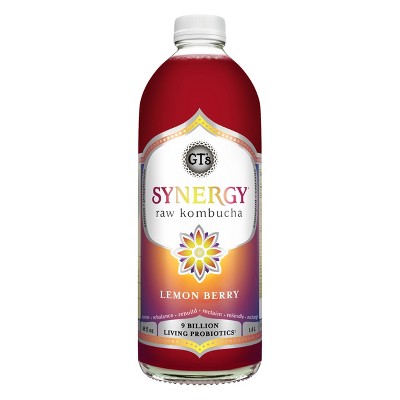 Gt's Synergy Lemon Berry Raw Kombucha - 48 Fl Oz : Target