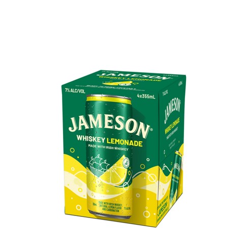 Jameson Lemonade Rtd - 4pk 355ml Cans : Target