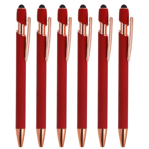 Unique Bargains Metal 2 In 1 Black Ink Medium Point Ballpoint Pen With ...