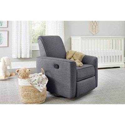 Flash Furniture Wingback Manual Rocking Glider Recliner Chair With 360 ...