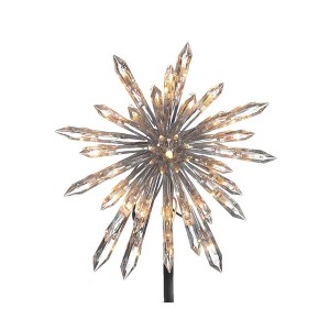 Kurt Adler UL 30-Light Crystal Snowflake Christmas Treetop, 11.25" : Target
