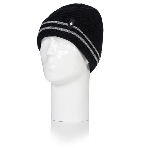 Heat Holders Worxx Men s Richard Roll Up Hat W Reflective Stripes Black One Size Size One Size Black