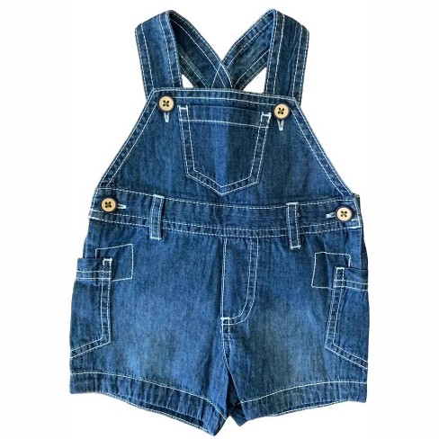 Girl Kids' Chambray Pocket Overalls - Copenhagen Delights : Target