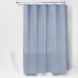 Tonal Striped Shower Curtain Gray - Threshold™ : Target
