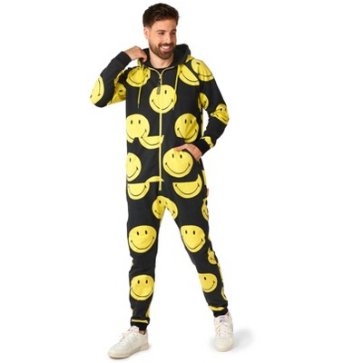 Opposuits Men's Official Smiley Union Suits - Smiley Original - Black ...