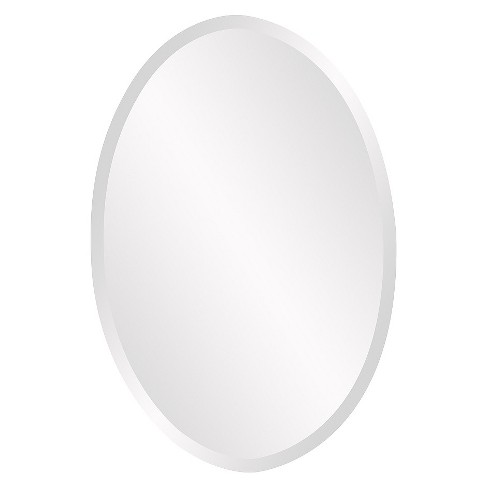 Howard Elliott Oval Decorative Wall Mirror : Modern No Frame, Wall ...
