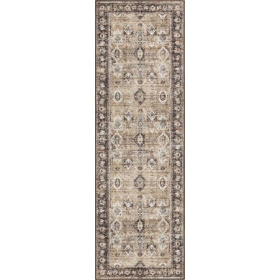 Well Woven Elle Basics Intrigue Beige 2'3" x 7'3" - Non-Slip Rubber ...