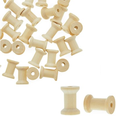 Bright Creations 50 Pack Empty Wooden Thread Spools For Arts And Crafts ...