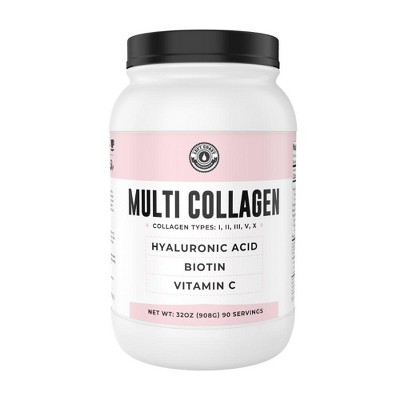 Multi Collagen Powder With Biotin, Grass Fed Hydrolized Collagen ...