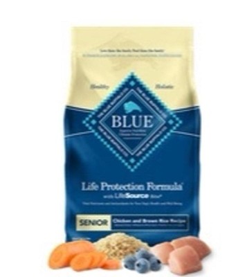 Blue Buffalo Life Protection Senior Dry Dog Food With Chicken Flavor ...