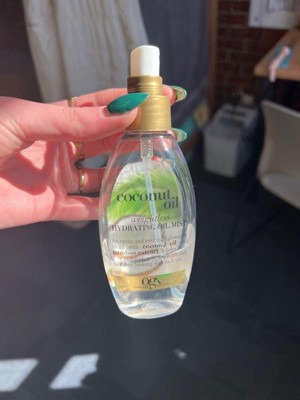 Ogx Nourishing Coconut Oil Weightless Hydrating Oil Mist Lightweight ...
