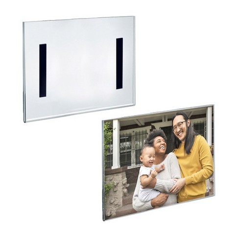Azar Displays Clear Acrylic Magnet Back Sign Holder Frames 10" W X 8" H ...