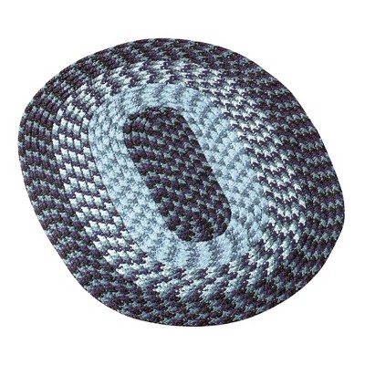 Collections Etc Alpine Braided Accent Rugs 20" X 30" Navy : Target