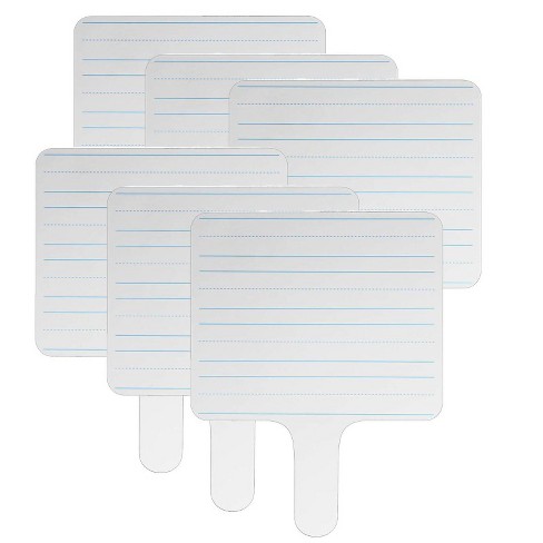 Flipside Products Two-sided Rectangular Dry Erase Writing Paddle, Lined ...