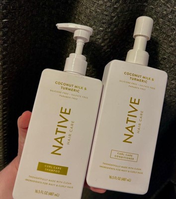 Native Coconut Milk & Turmeric Curl Care Shampoo Sulfate, Paraben, And ...