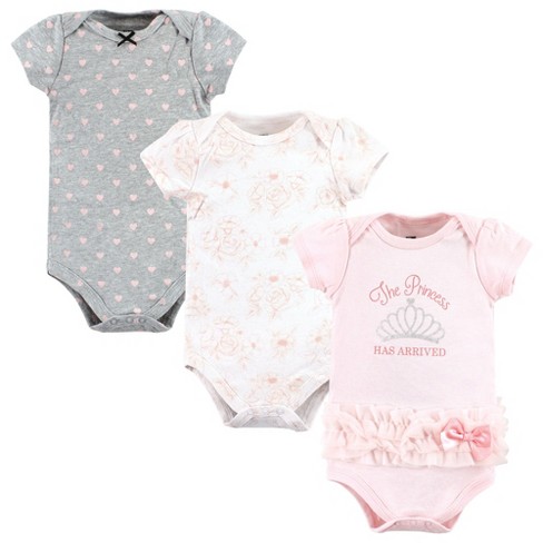 Hudson Baby Infant Girl Cotton Bodysuits, Princess Arrived Tutu, 3-6 ...