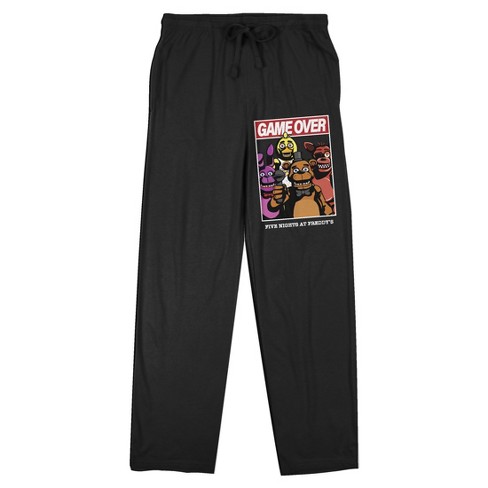Five Night At Freddy’s Game Over Group Shot Women’s Black Sleep Pajama ...