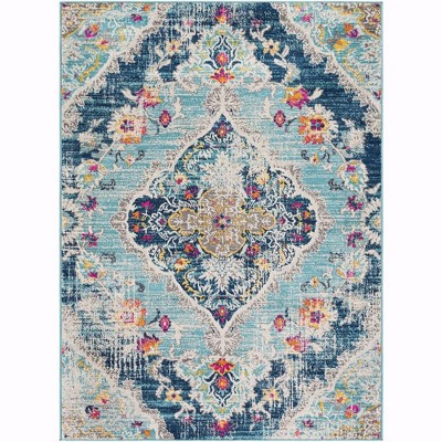 Mark & Day Everly 5'3"x7'1" Rectangle Woven Indoor Area Rugs Blue : Target