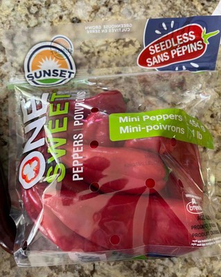 Sunset Lollipeppers Mini-peppers - 1lb : Target