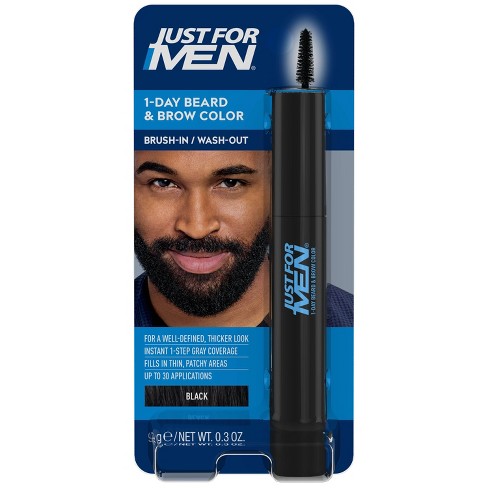 Just For Men 1-day Temporary Beard & Brow Color, Up To 30 Applications ...