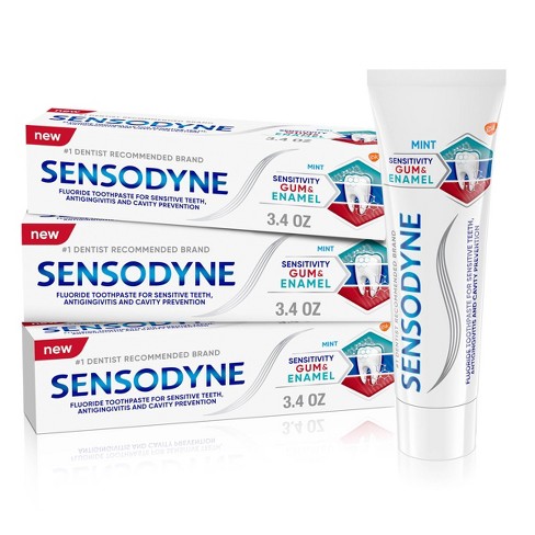 Sensodyne Sensitivity Gum And Enamel Toothpaste - 3.4oz/3pk : Target