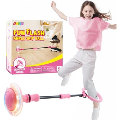 Syncfun Pink Ankle Skip Ball, Skip It Toy For Kids Indoor & Outdoor ...