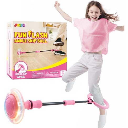 Syncfun Pink Ankle Skip Ball, Skip It Toy For Kids Indoor & Outdoor ...