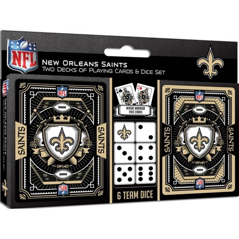 Masterpieces Officially Licensed Nfl New Orleans Saints 2-pack Playing ...