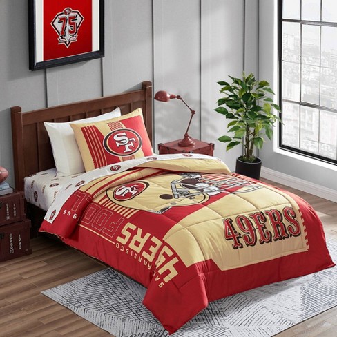 Nfl San Francisco 49ers Status Bed In A Bag Sheet Set - Twin : Target