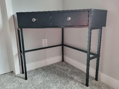 Costway Corner Computer Desk Writing Workstation Study Desk W/ 2 ...