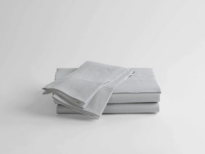 2pk Euro Microfiber Baratta Embroidery Stitched Sham White - Luxury ...