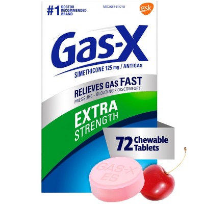 Gas-x Extra Strength Anti-gas Cherry Creme Chewable Tablets To Relieve ...
