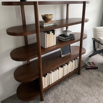 57" Portola Hills 5 Shelf Horizontal Bookcase - Threshold™ Designed ...