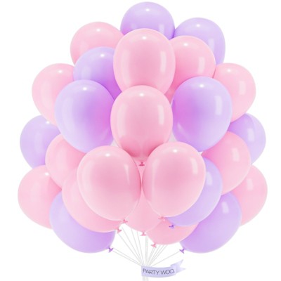PartyWoo Balloons 12 Inch 15 pcs Pink : Target