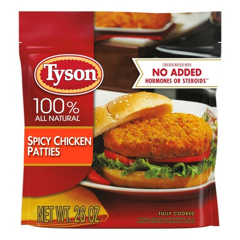 Tyson Spicy Chicken Patties - Frozen - 26oz : Target