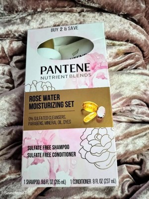 Pantene Sulfate Free Rose Water Shampoo And Conditioner Dual Pack ...