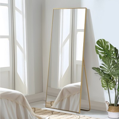 Neutypechic Metal Framed Rectangle Full Length Mirror Leaning Mirror ...