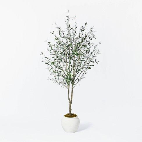 93" Artificial Olive Tree - Threshold™ Designed With Studio Mcgee: No ...