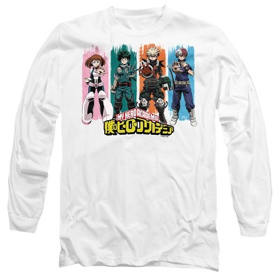 Men's My Hero Academia Class 1A Victory Long Sleeve T-Shirt : Target