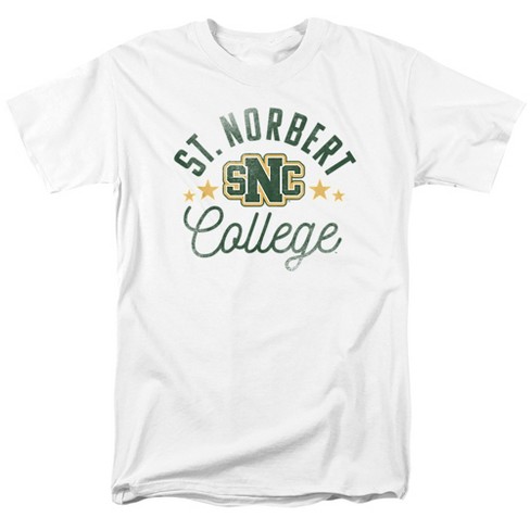 St. Norbert College Official Green Knights Adult T-shirt, White, Small ...