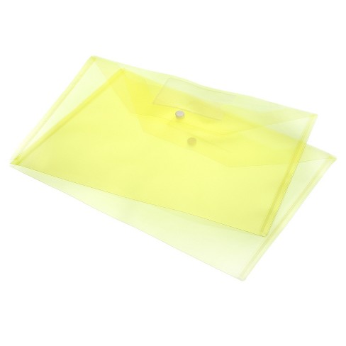 Unique Bargains Office Snap Closure Envelopes File Folder 10 Pcs Yellow ...