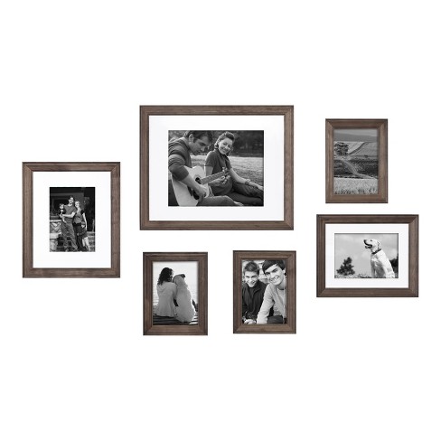 6pc Bordeaux Frame Box Set Gray - Kate & Laurel All Things Decor : Target