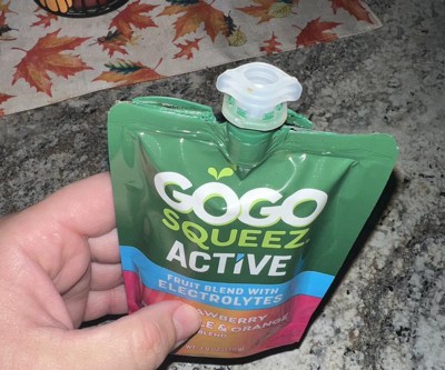 Gogo Squeez Active Strawberry Pineapple & Orange Fruit Blend Variety ...