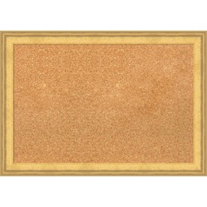 Amanti Art Natural Cork Board Wood Framed Owen Gold Bulletin Board 39 ...