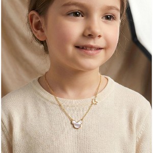 Guili 14K Gold Plated With Mickey Mouse Design Necklace For Kids ...