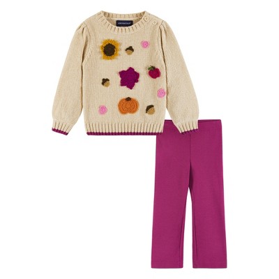 Andy & Evan Infant Fall Themed Sweater Set Beige, Size 9-12 Months ...