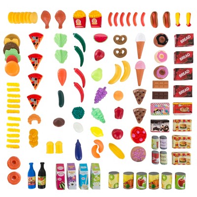Toy Time Kids' Pretend Play Assorted Food Set - 120pcs : Target